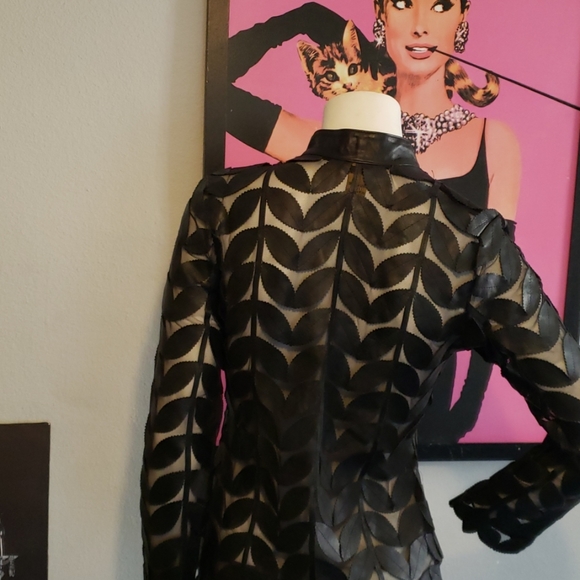 Belgin Francis | Jackets & Coats | Belgin Francis Classic Leaf Leather ...